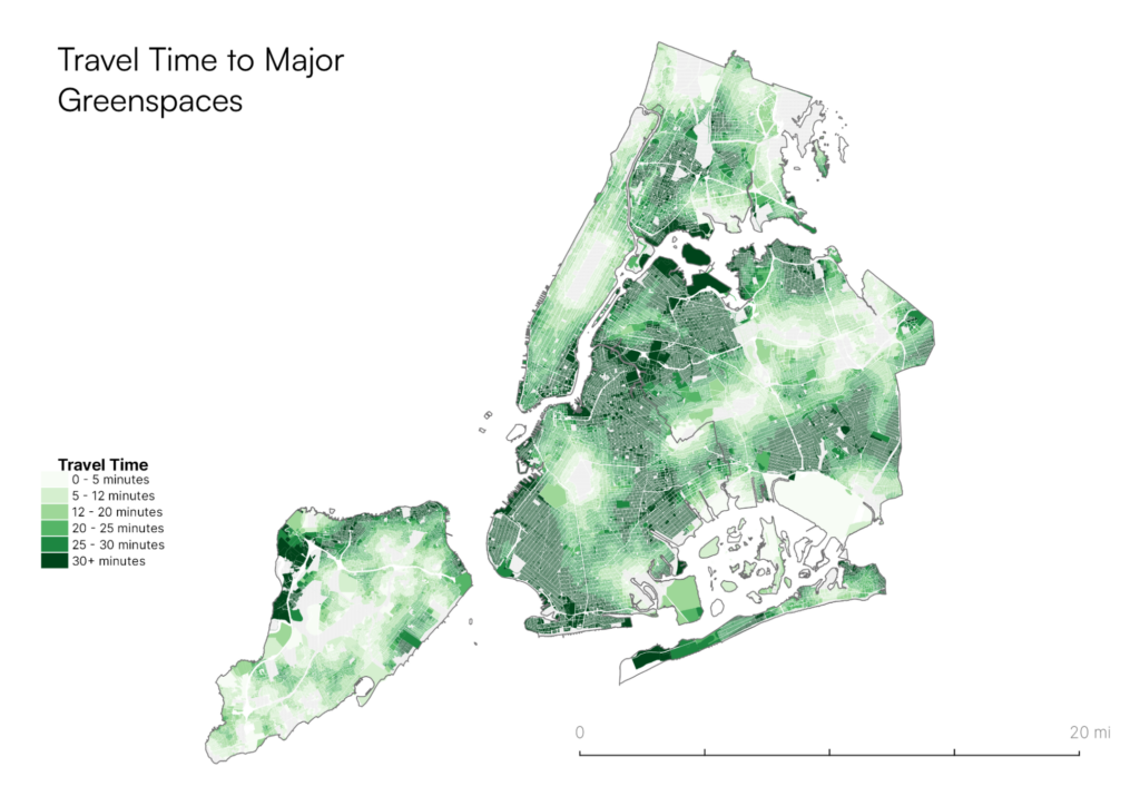 Mapping Green Spaces: Navigating New York City's Park Access Network ...